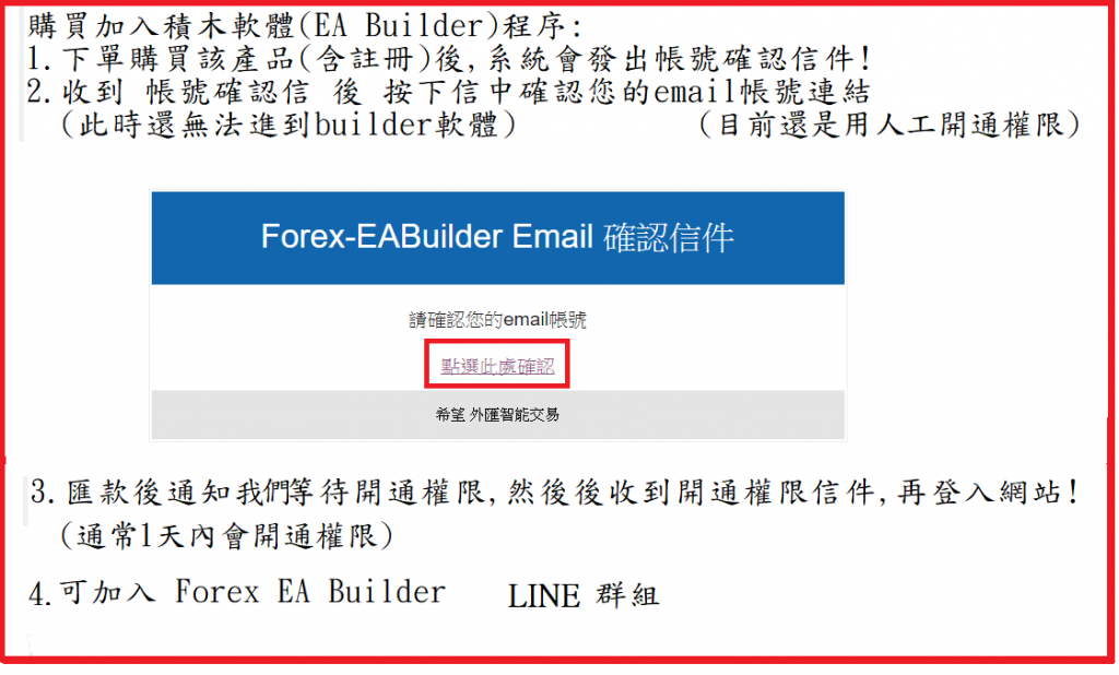 Forex EA Builder 1年使用期 – 希望 外匯智能交易